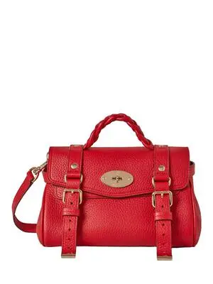 Mulberry Mulberry Mini Alexa Leather Satchel Scarlet Red