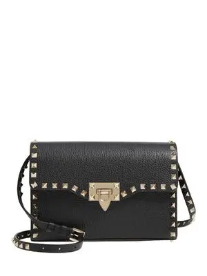 Valentino Garavani Rockstud Shoulder Bag - 0no Black