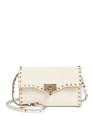 Valentino Garavani Valentino Garavani Rockstud Shoulder Bag Light Ivory