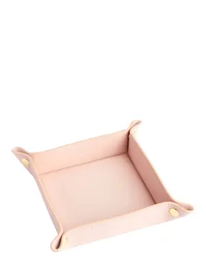 ROYCE NEW YORK ROYCE New York Leather Valet Tray Light Pink