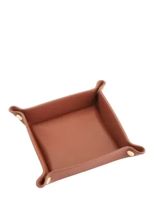 ROYCE NEW YORK ROYCE New York Leather Valet Tray Tan