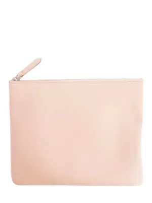 ROYCE NEW YORK ROYCE New York Leather Travel Pouch Light Pink