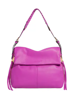 AIMEE Aimee Kestenberg Bali Double Entry Hobo Bag Fuchsia