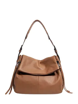 AIMEE Aimee Kestenberg Bali Double Entry Hobo Bag Maple