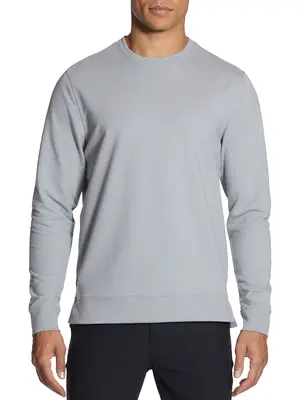 CUTS Cuts Hyperloop Split Hem Crewneck Sweatshirt Infinity Blue