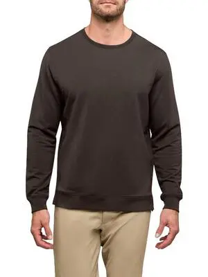 CUTS Cuts Hyperloop Split Hem Crewneck Sweatshirt Truffle