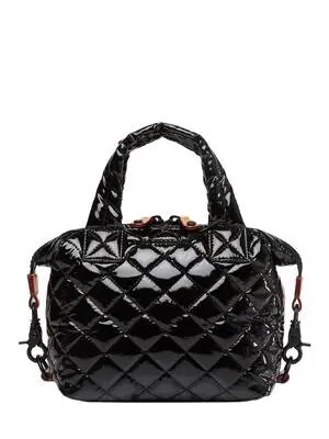 Mz Wallace MZ Wallace Micro Sutton Tote Black Laquer