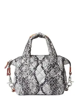 Mz Wallace MZ Wallace Micro Sutton Tote Grey Snake