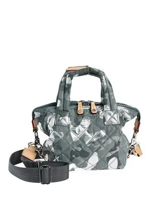 Mz Wallace MZ Wallace Micro Sutton Tote Silver Metallic Camo