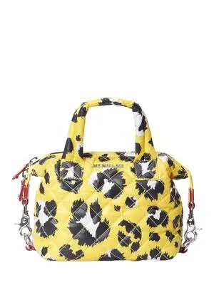 Mz Wallace MZ Wallace Micro Sutton Tote Yellow Leopard