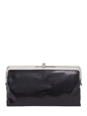Hobo Lauren Leather Frame Clutch - Black