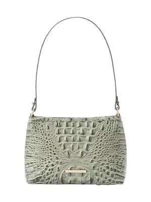 Brahmin Brahmin Lorelei Croc Embossed Leather Shoulder Bag Softgrass