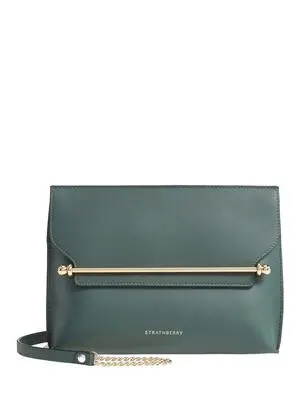 Strathberry Strathberry Stylist Leather Shoulder Bag Bottle Green
