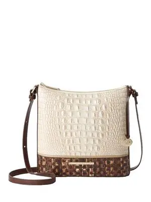 Brahmin Katie Croc Embossed Leather Crossbody Bag - Multi