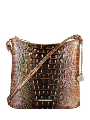 Brahmin Brahmin Katie Croc Embossed Leather Crossbody Bag Truffle Python Ombre Melbourne