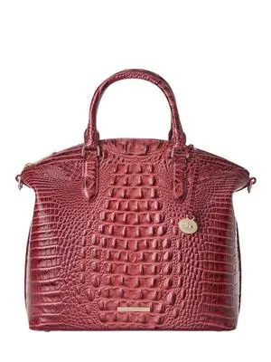 Brahmin Large Duxbury Embossed Leather Satchel - Coquette Ombre Melbourne