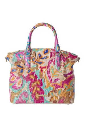 Brahmin Large Duxbury Embossed Leather Satchel Wanderlight