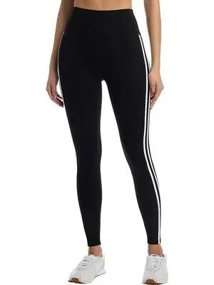 Splits59 Ella Airweight High Waist 7/8 Leggings With Side Stripe Detail - Black/white