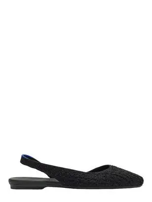 Fitflop Rothy's Almond Slingback Flats - Black Boucle