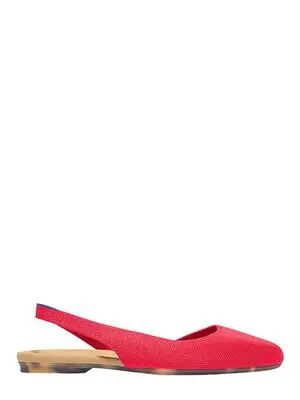 Fitflop Rothy's Almond Slingback Flats - Lollipop Red