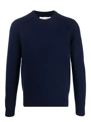 Comme Des Garçons Fine-knit Jumper - Blue