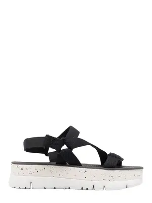 Camper Oruga Up Platform Sandals - Black