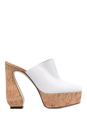 SERGIO ROSSI Si Rossi Cork Platform Mules