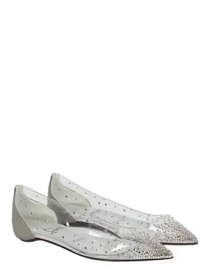 CHRISTIAN LOUBOUTIN Degrastrass Ballerinas - Silver