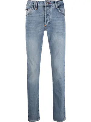 Philipp Plein Low-rise Skinny Jeans - Blue