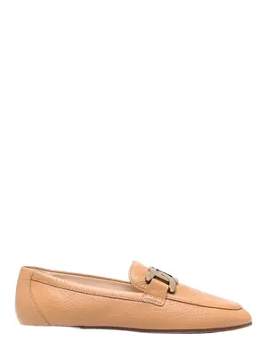TOD'S Kate Leather Loafers - Neutrals