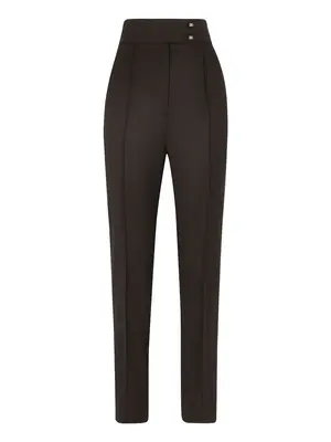 Dolce & Gabbana High-waisted Wool Trousers - Black