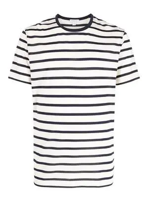 SUNSPEL Striped Crew-neck T-shirt
