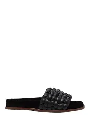 Chloé Woven Strap Sandals - Black