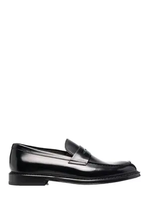 DOUCAL'S Horsebit Detail Loafers - Black