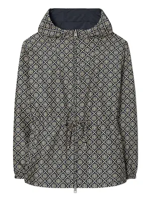 Tory Burch T Monogram Jacquard Anorak - Tory Navy T Monogram Small Sport