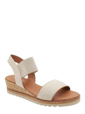 Andre Assous Neveah Wedge Heel Sandals - Beige