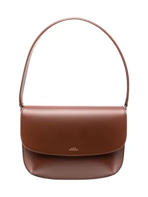 A.p.c. Sarah Leather Shoulder Bag - Brown