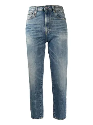 R13 High-waist Cropped Jeans - Blue