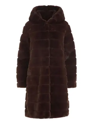 APPARIS Apparis Faux-Fur Hooded Coat