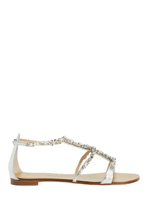 GIUSEPPE ZANOTTI Elba Open Toe Sandals - Silver