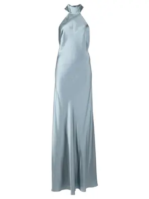 Michelle Mason Backless Gown - Blue