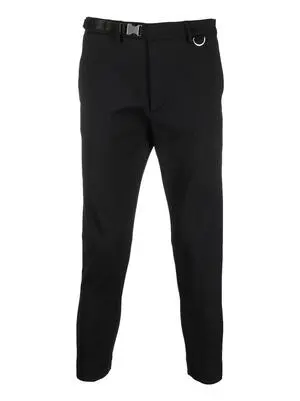 LOW BRAND Tapered Cropped Trousers - Black