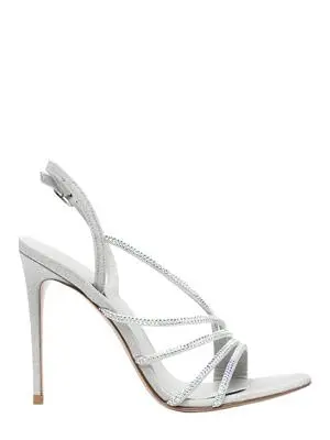 LE SILLA Scarlet Slingback Sandals - Silver