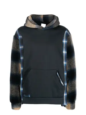 Alchemist Panelled Pullover Hoodie - Blue
