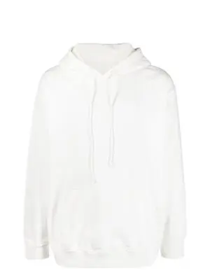 MAISON MARGIELA Graphic-print Cotton Hoodie - White
