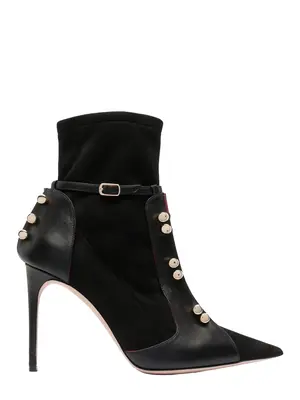 HARDOT Stud-detail Ankle Boots - Black