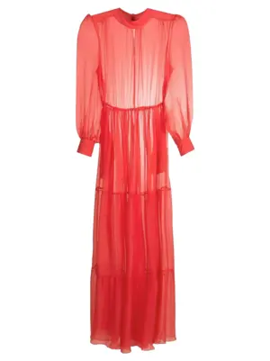 CLUBE BOSSA Clube Bossa Bosco Silk Maxi Dress
