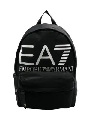 Emporio Armani Logo-print Backpack - Black