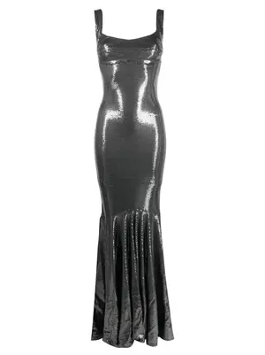 ATU BODY COUTURE Sequinned Gown - Grey