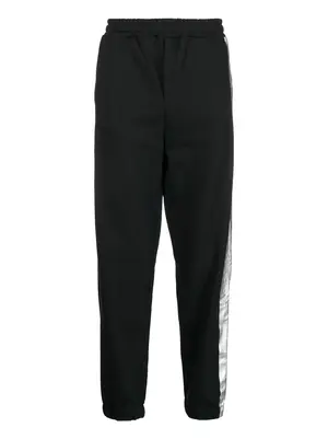Helmut Lang Metallic-detail Track Pants - Black
